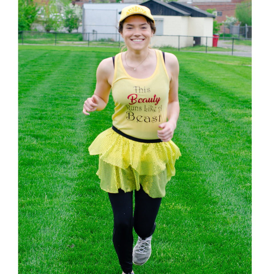 French Princess Sparkle Running Skirt